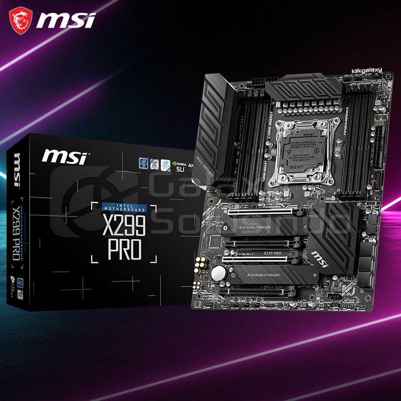 Jual MSI X299 PRO Intel LGA2066 X299 DDR4 Skylake-X Motherboard | Shopee Indonesia