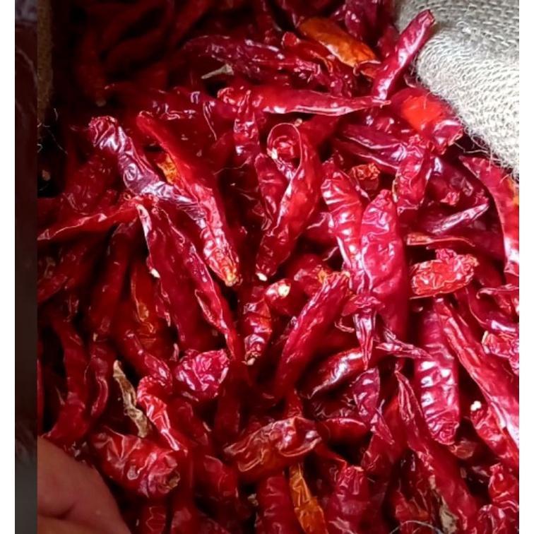 Jual Cabe Rawit Teja merah Kering SUPER 500Gram 1/2 Kilo | Shopee Indonesia