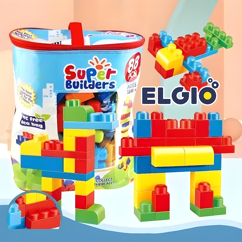 Jual Mainan Balok Susun Besar Mega Bricks Super Builders | Shopee Indonesia