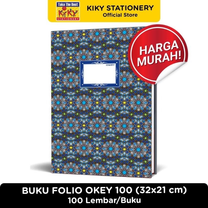 Jual (1Pcs) Buku Folio OKEY / GARDA / VOLTA 100 Lembar / Buku Tulis ...