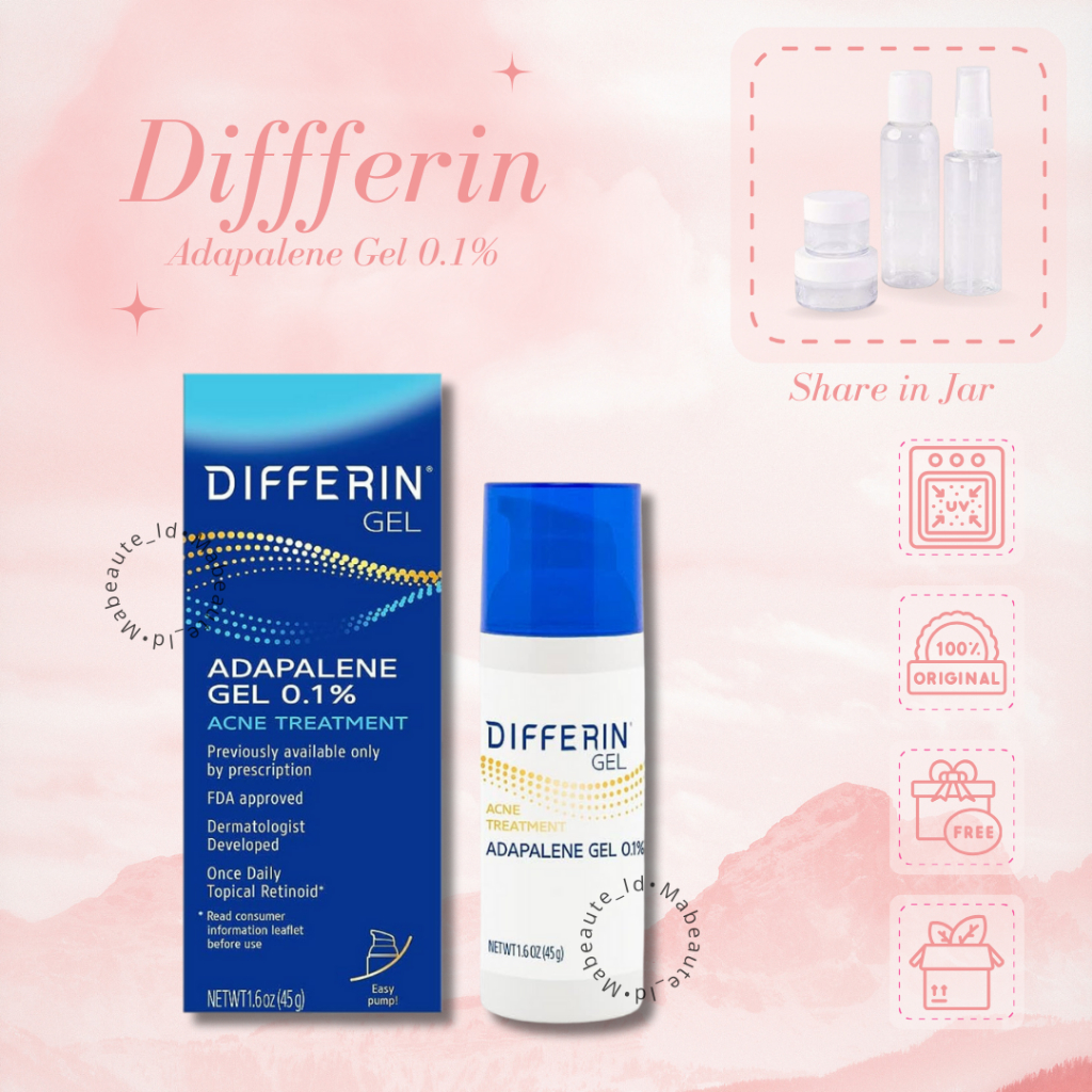 Jual [SHARE IN JAR] Differin Gel Acne Treatment Adapalene Gel 0.1% Krim ...