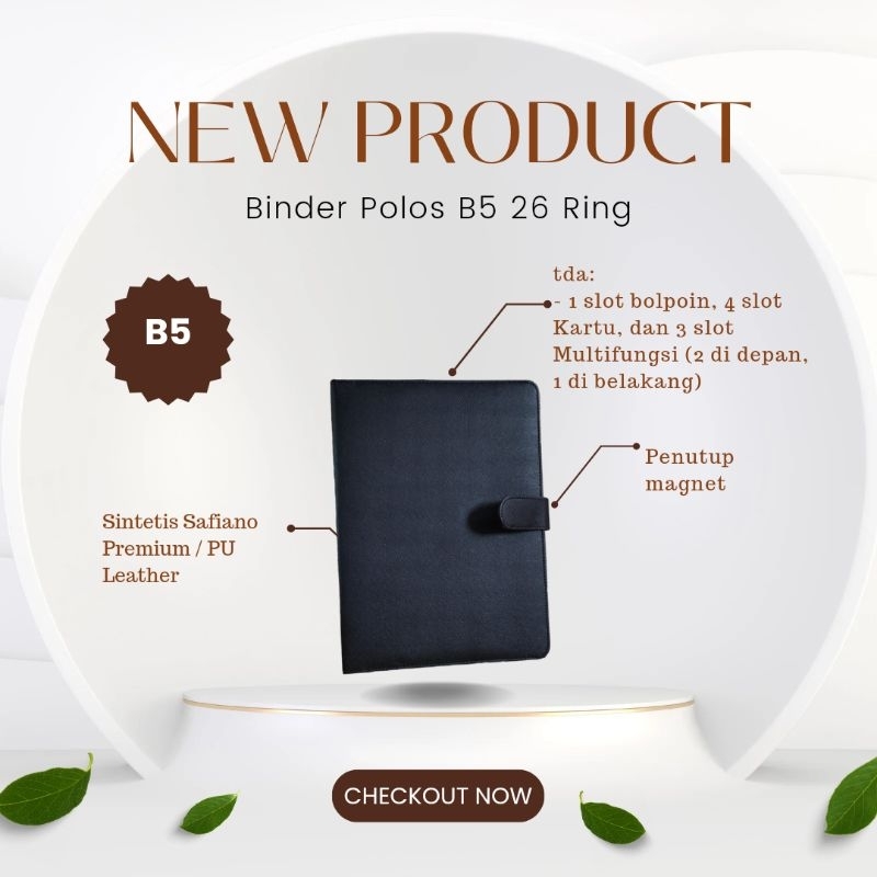 Jual BINDER POLOS AESTHETIC/ BINDER B5 /BINDER 26 RING/BINDER JURNAL ...