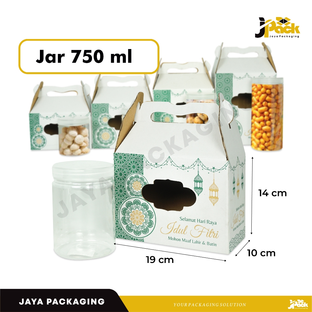 Jual Box 19x10x14 JAR 750 ml Isi 2 Toples Bulat Kardus/packing/kemasan ...