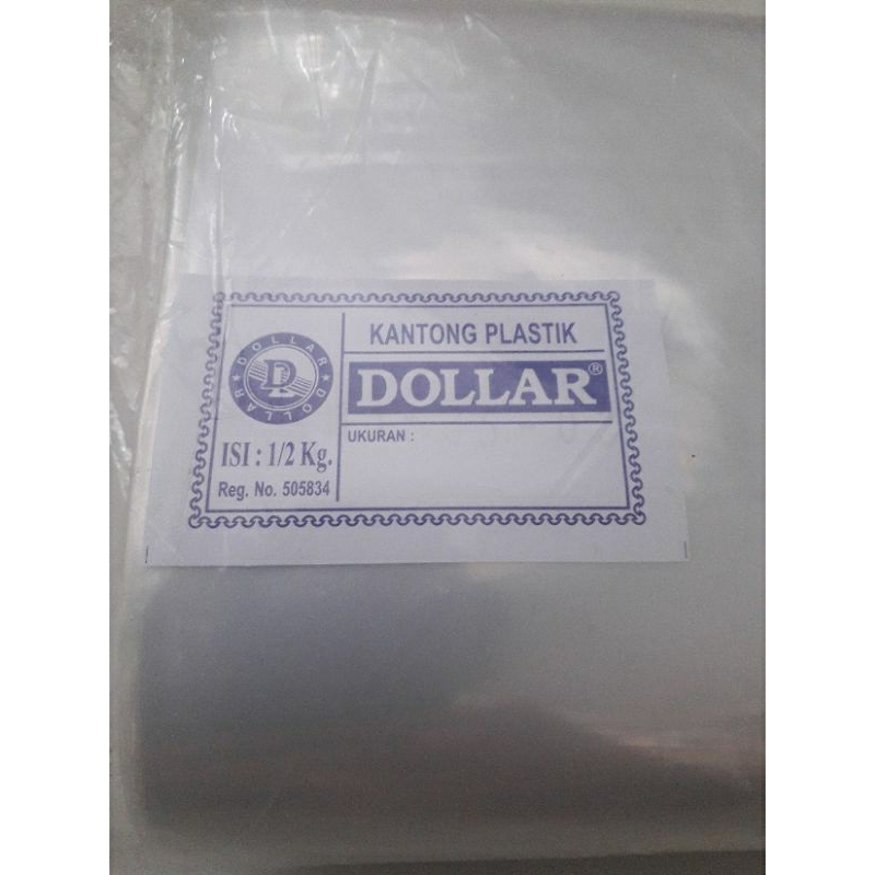 Jual Plastik PP 11x35 tebal 03 Dollar 1/2 Kg | Shopee Indonesia