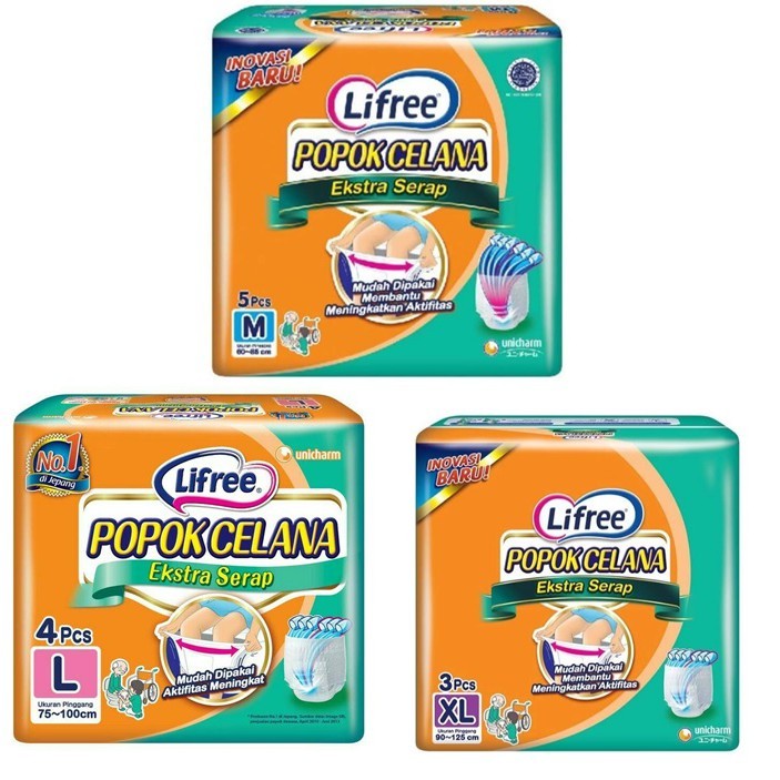 Jual LIFREE PANTS EKSTRA SERAP M5, L8, XL6 | Shopee Indonesia