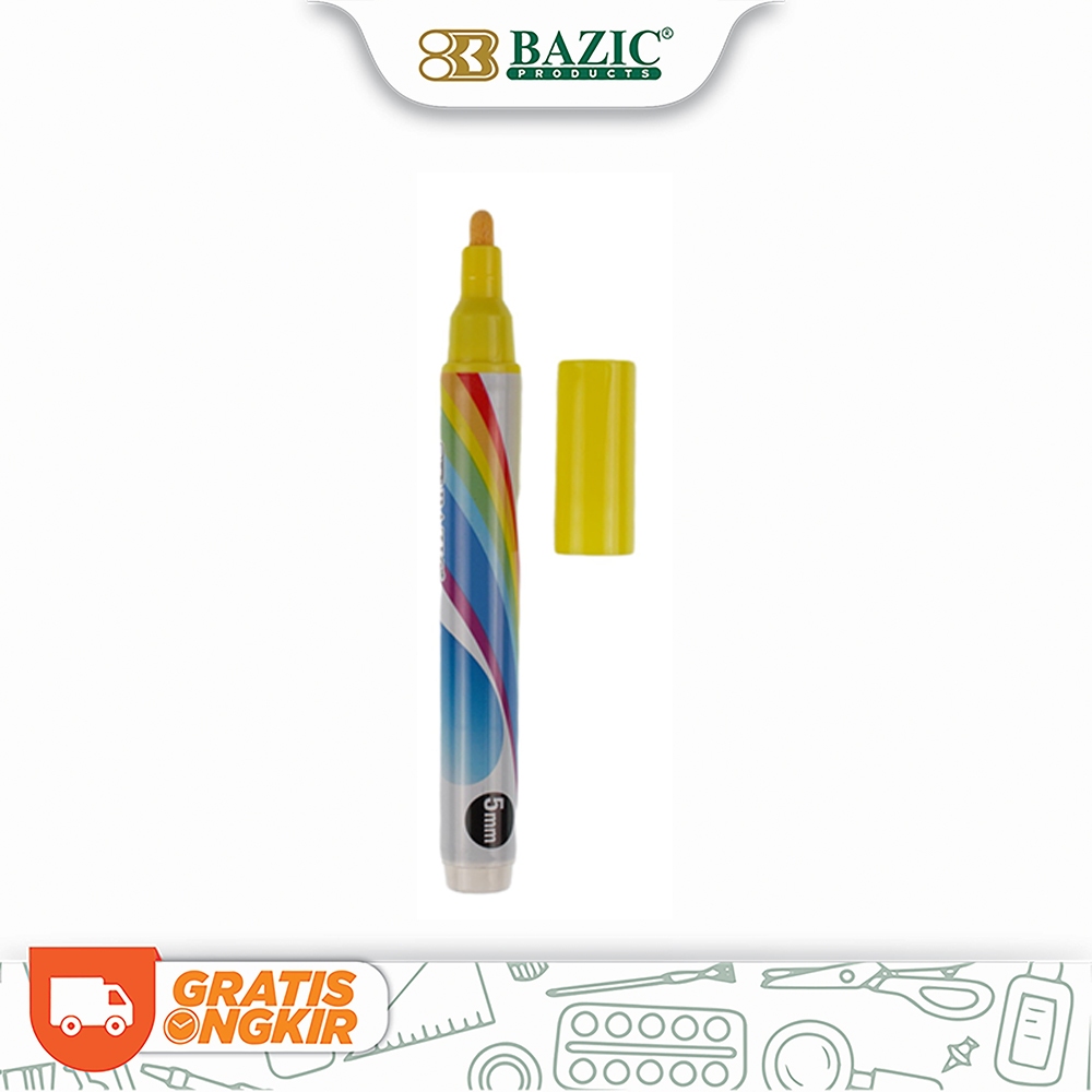 Jual Bazic Fluorescent Chalk Marker - Spidol Kaca / Plastik / White ...