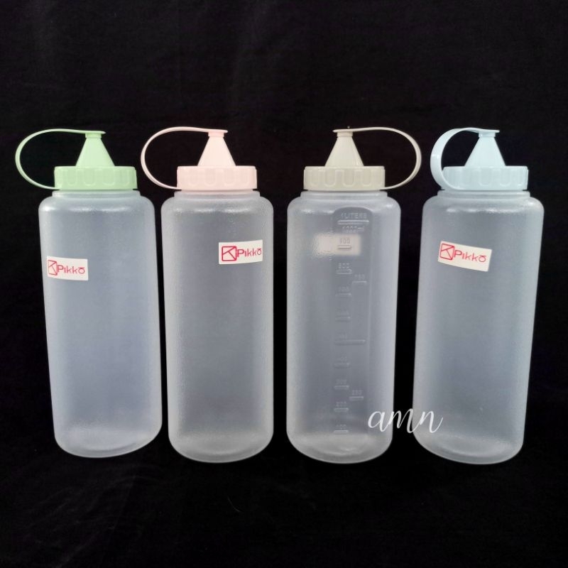 Jual Botol Kecap / Botol Saos / Botol Mayonaise Jumbo Pikko 1000ml 1Liter | Shopee Indonesia