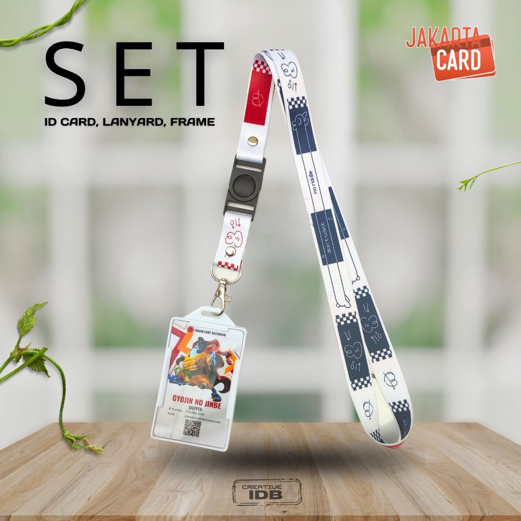 Jual SATU SET PAKET NAME TAG CETAK TALI LANYARD PRINT SUBLIM PREMIUM ...