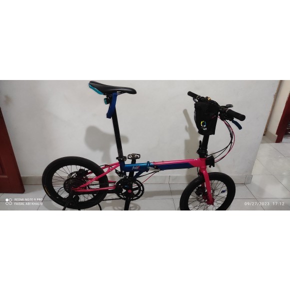 Jual Sepeda Lipat Fold x Five 9 Speed Disc Brake Hidrolic | Shopee ...