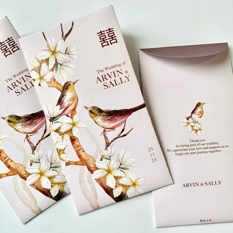 Jual Sparrows ( Angpao sangjit - Custom Angpao - Angpao Wedding ...