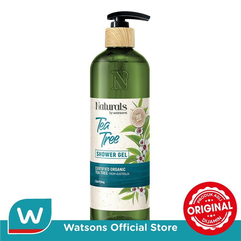 Jual NATURALS BY WATSONS Tea Tree Shower Gel 490ml | Shopee Indonesia