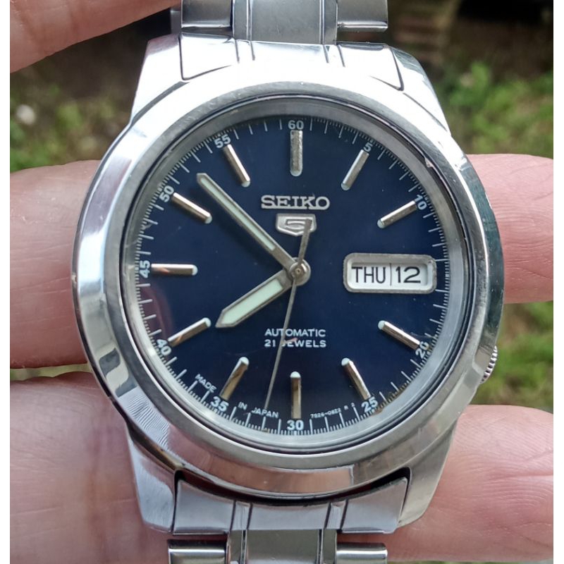 Jual Seiko cal 7s26 Automatic Blue Dial | Shopee Indonesia