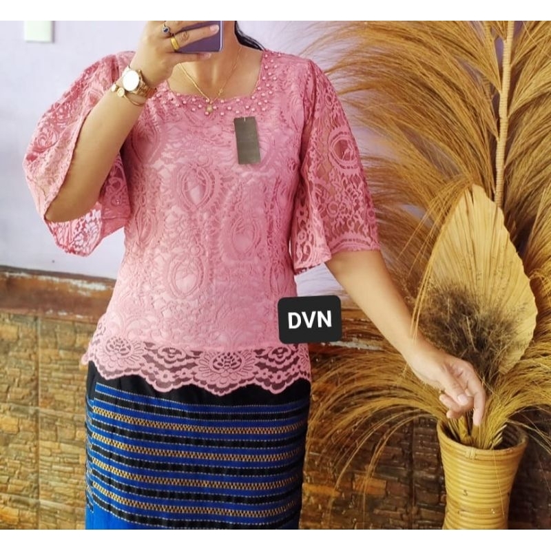 Jual BLUS BROKAT MUTIARA CANTIK | Shopee Indonesia