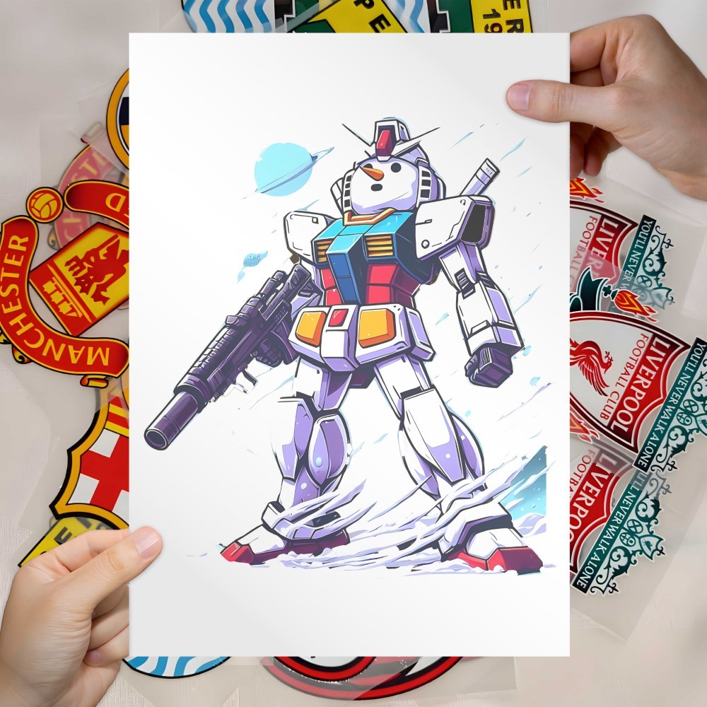 Jual Sablon Print DTF Digital Anime Snow Gundam Setrika Sendiri ...