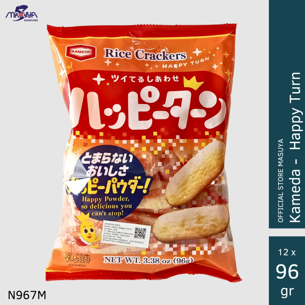 Jual Kameda Happy Turn Rice Crackers Krekers Beras 12 pcs x 96 gr ...