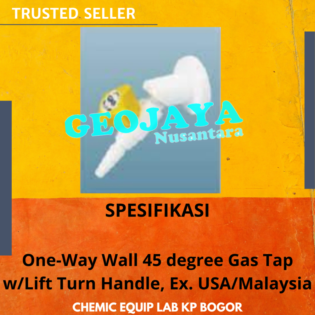 Jual One-Way Wall 45 degree Gas Tap w/Lift Turn Handle, Ex. USA ...