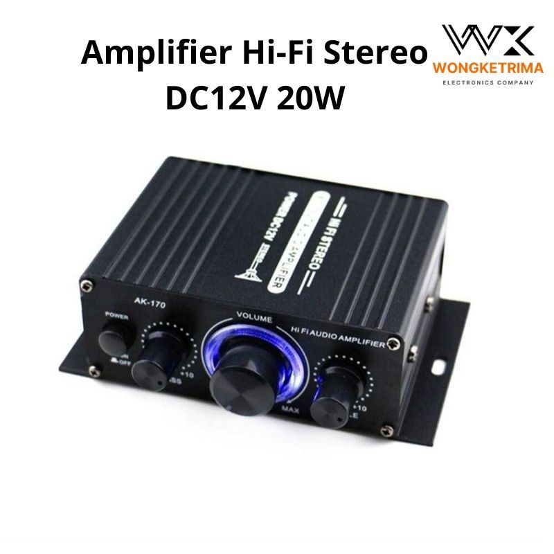 Jual Ampli 12v Hi-Fi Stereo Amplifier Speaker 2 Channel 20W | Shopee ...