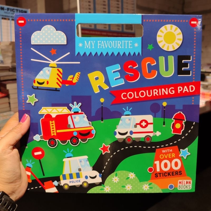 Jual Big Bad Wolf Books My Favourite Colouring Pad Rescue Buku