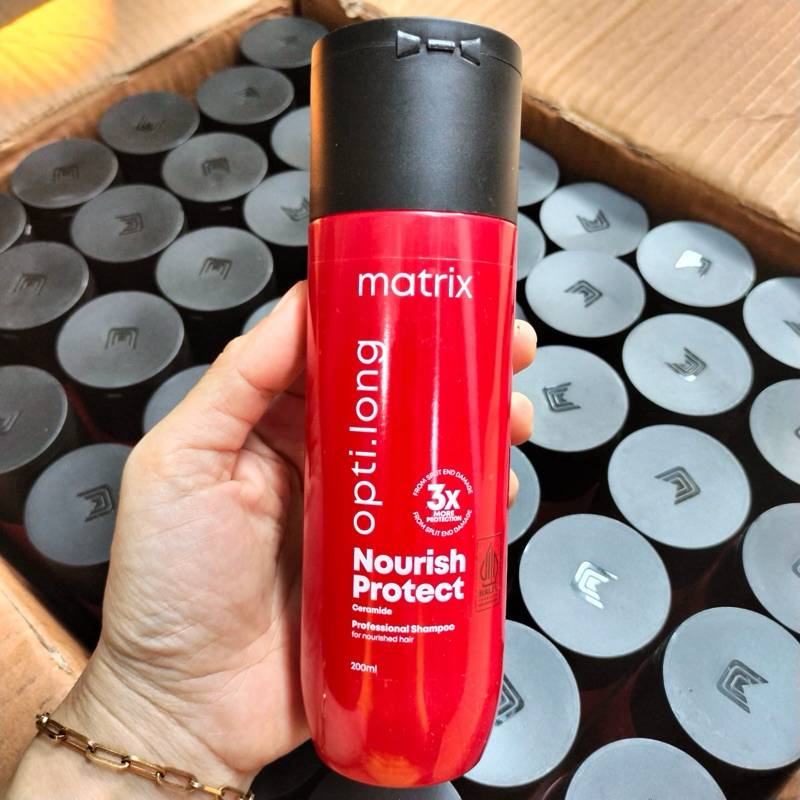 Jual Matrik Opti Long Nourish Protect Ceramide Shampoo 200ml | Shopee Indonesia
