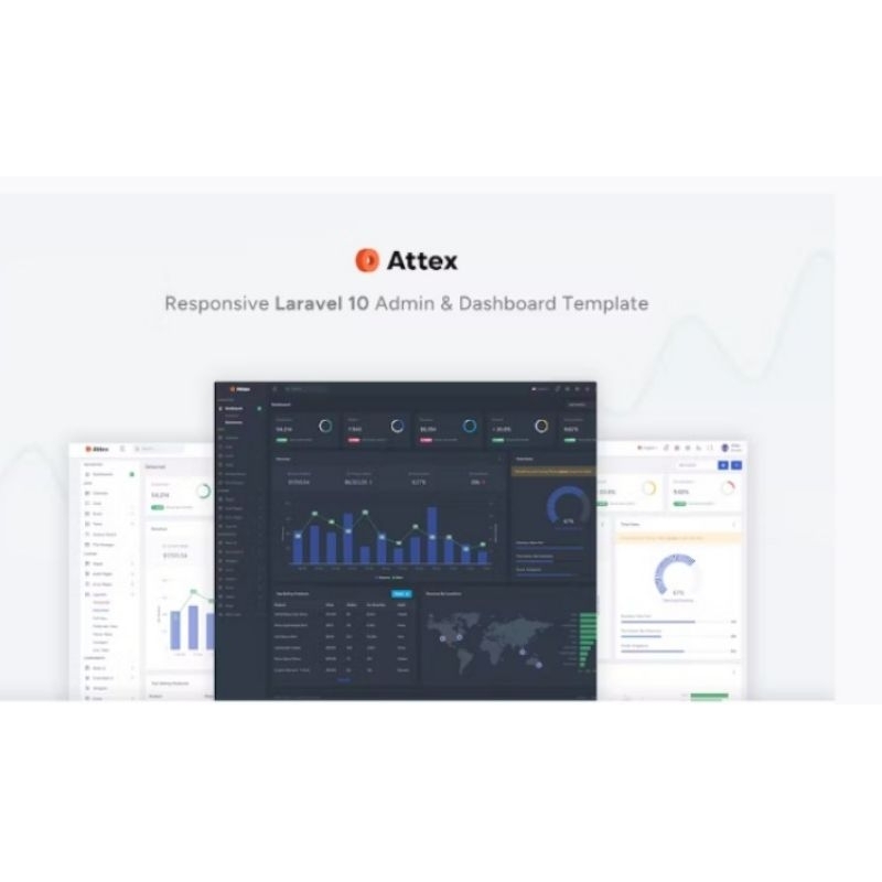 Jual Attex - Laravel 10 Admin & Dashboard Template | Shopee Indonesia