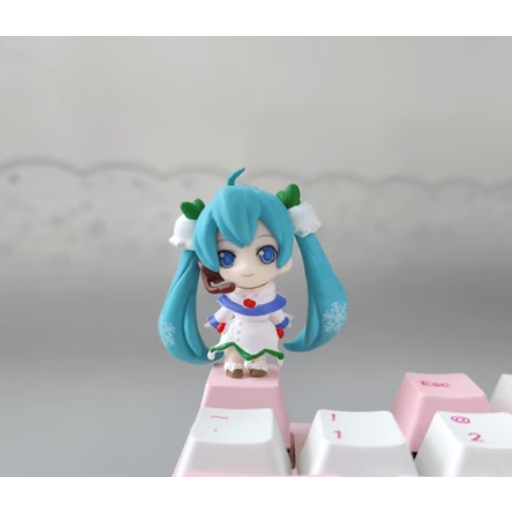 Jual Hatsune Miku Mechanical Keyboard ; Artisan custom keyboard mekanik ...