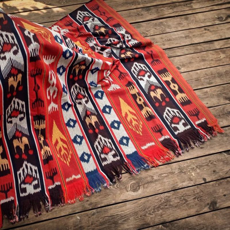 Jual Kain Tenun Ikat Blanket [Grade A Premium] Entik Motif Khas Lombok ...