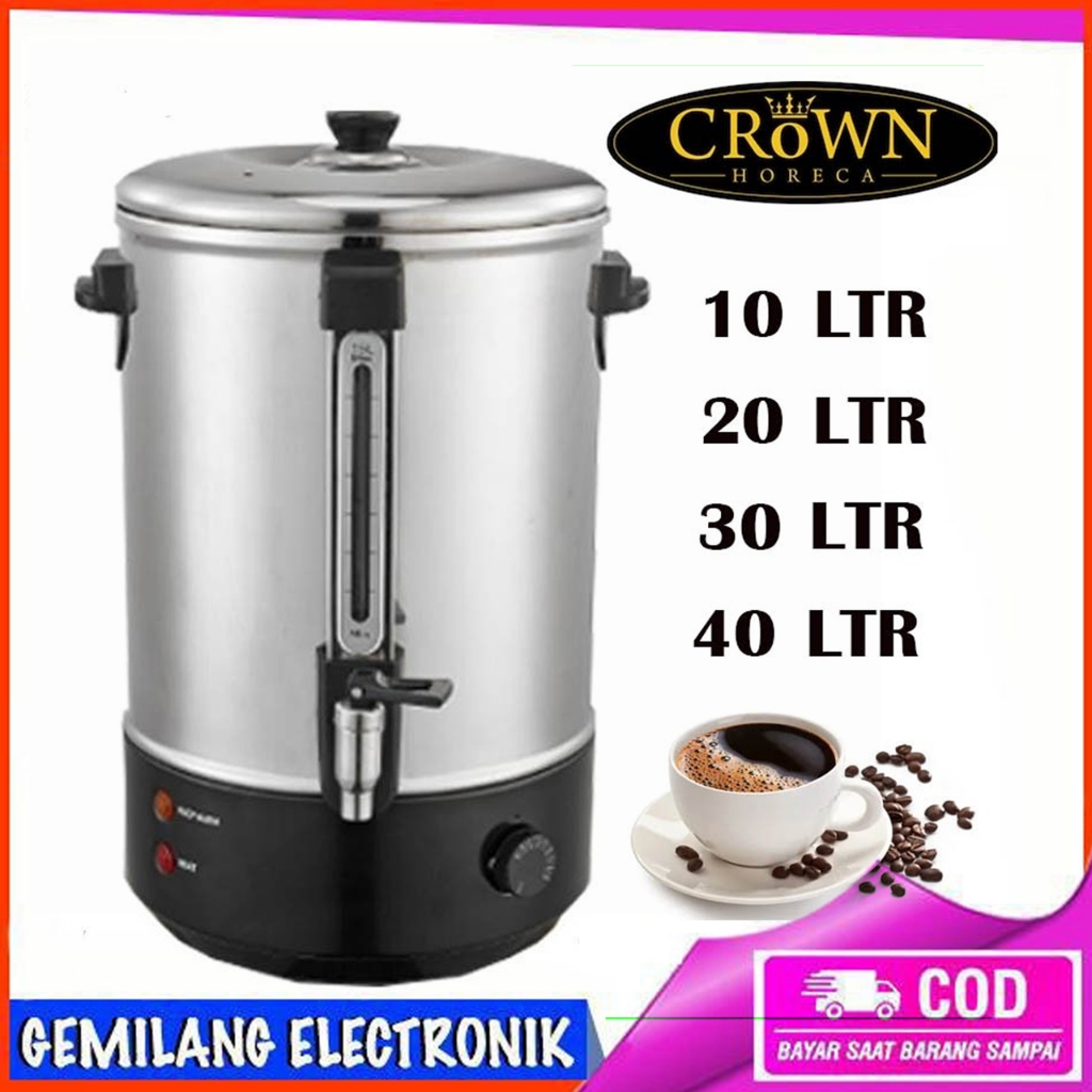 Jual Water Boiler CROWN Termos Pemanas Air Electric Kapasitas 10/20/30 ...