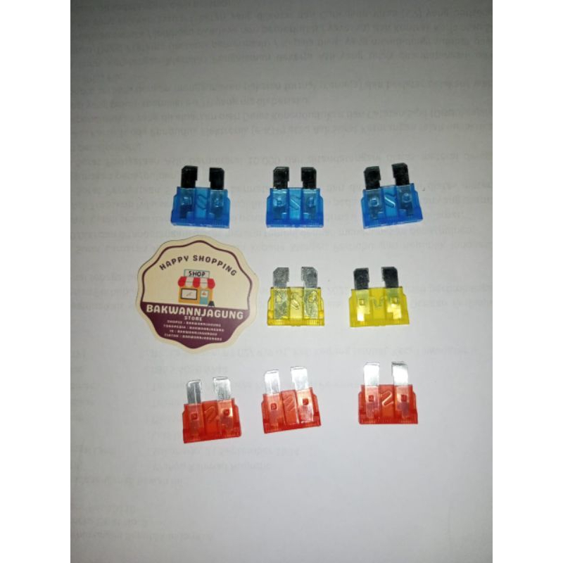 Jual sekring / fuse motor 10A, 15A, 20A kotak tancap | Shopee Indonesia