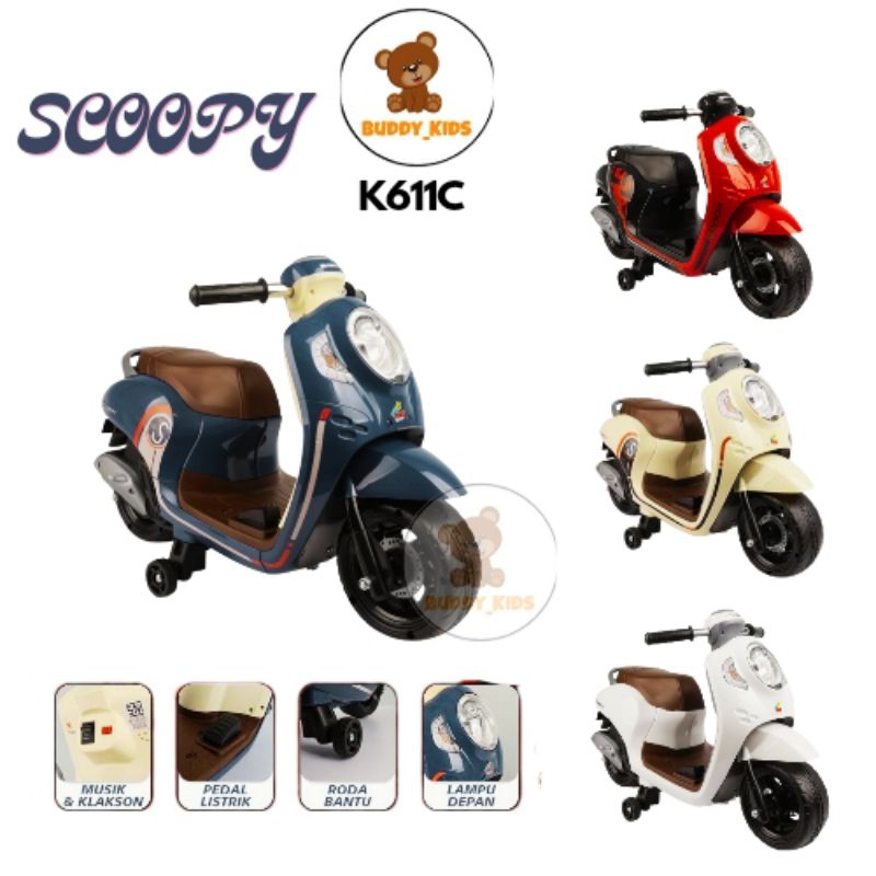 Jual SMT/MOTOR AKI Mini ANAK PMB K611C HONDA SCOOPY licensed by HONDA ...