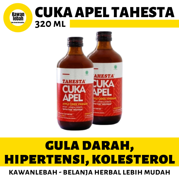 Jual Cuka Apel Tahesta 320 ml Original Kolesterol Diabetes Diet ...