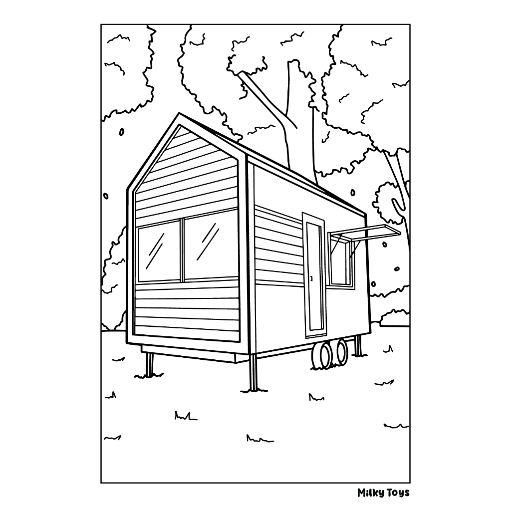 Jual Kertas mewarnai gambar anak tema RUMAH - mewarnai anak PAUD A4 ...