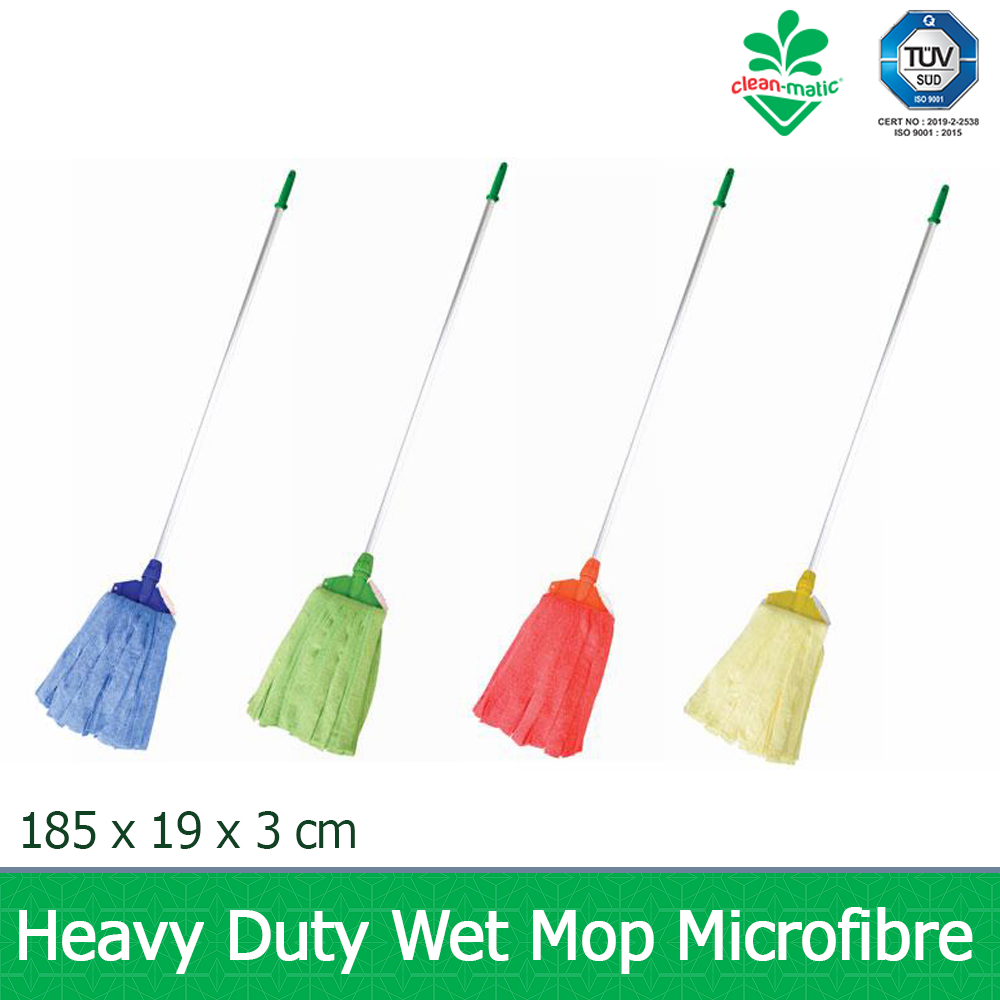 Jual Tchome Alat Pel Lantai Heavy Duty Microfiber Mop Jepit CleanMatic ...