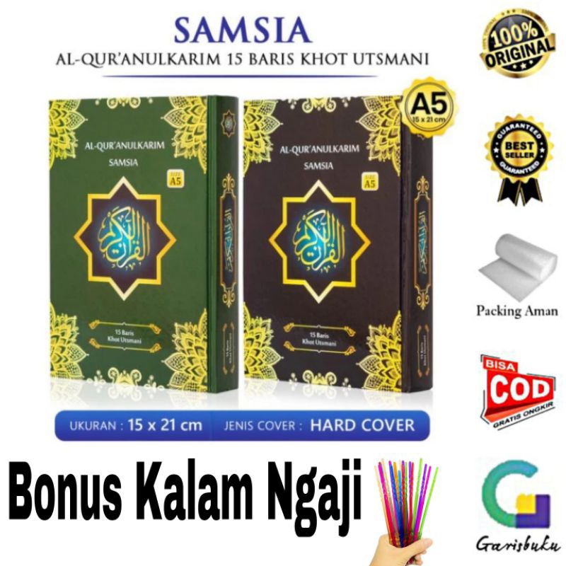 Jual Al-quran Samsia Khat Utsmani A5 Bonus Kalam | Shopee Indonesia