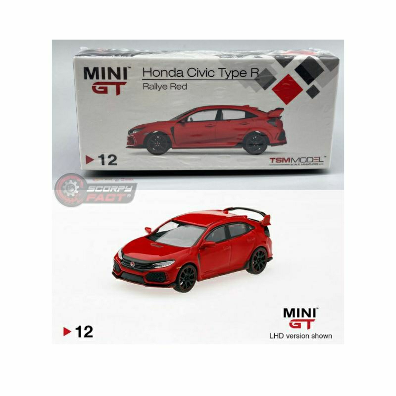 Jual Mini GT (12) - Honda Civic Type R (Rallye Red) | Shopee Indonesia