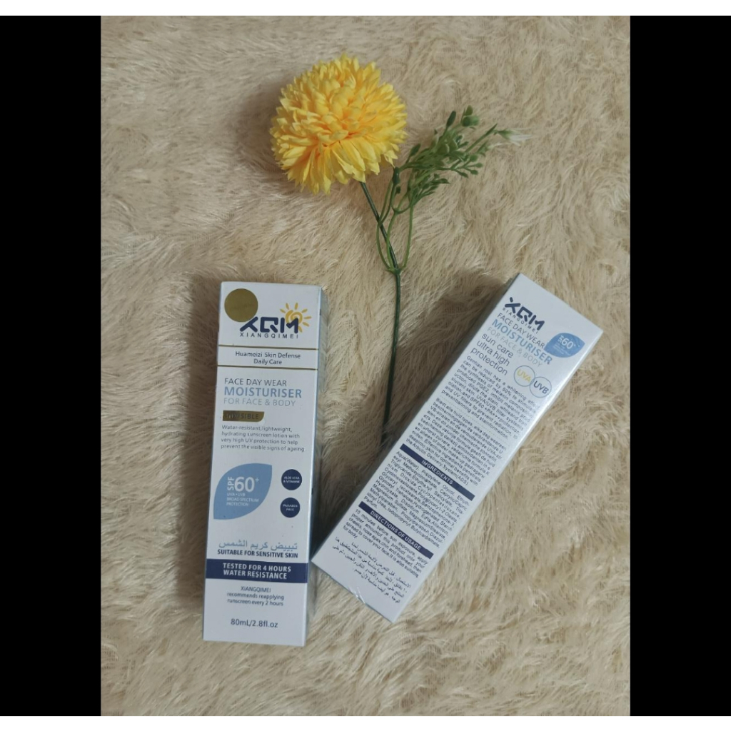 Jual xqm xiangqimei face day wear moisturiser face and body spf 60 + 80 ml | Shopee Indonesia