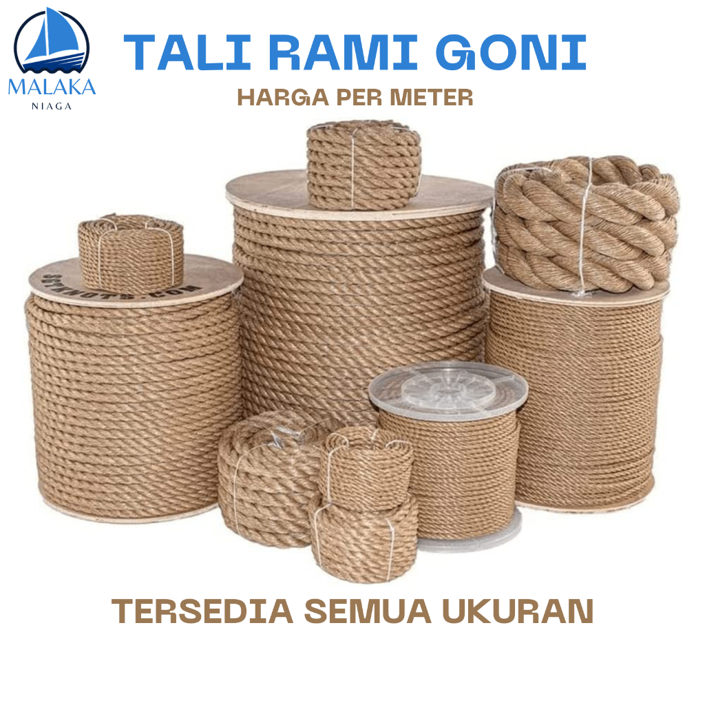 Jual Tali rami 4mm - 14mm Tali goni / Garukan Kucing / kerajinan tangan ...