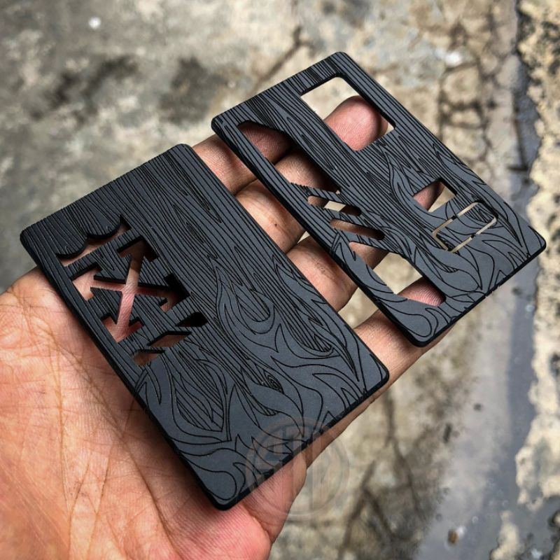 Jual Door panel acrylic Centa B80 burnt wood texture black matte off ...