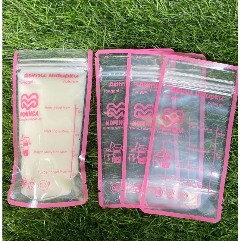 Jual Kantong ASI Mominca Plastik Penyimpan ASI 120 ml isi 30 Pcs ...