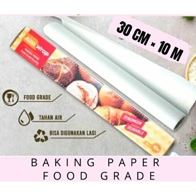 Jual BAKING PAPER / KERTAS ROTI ( ALTA WRAP ) 30cm 10m | Shopee Indonesia