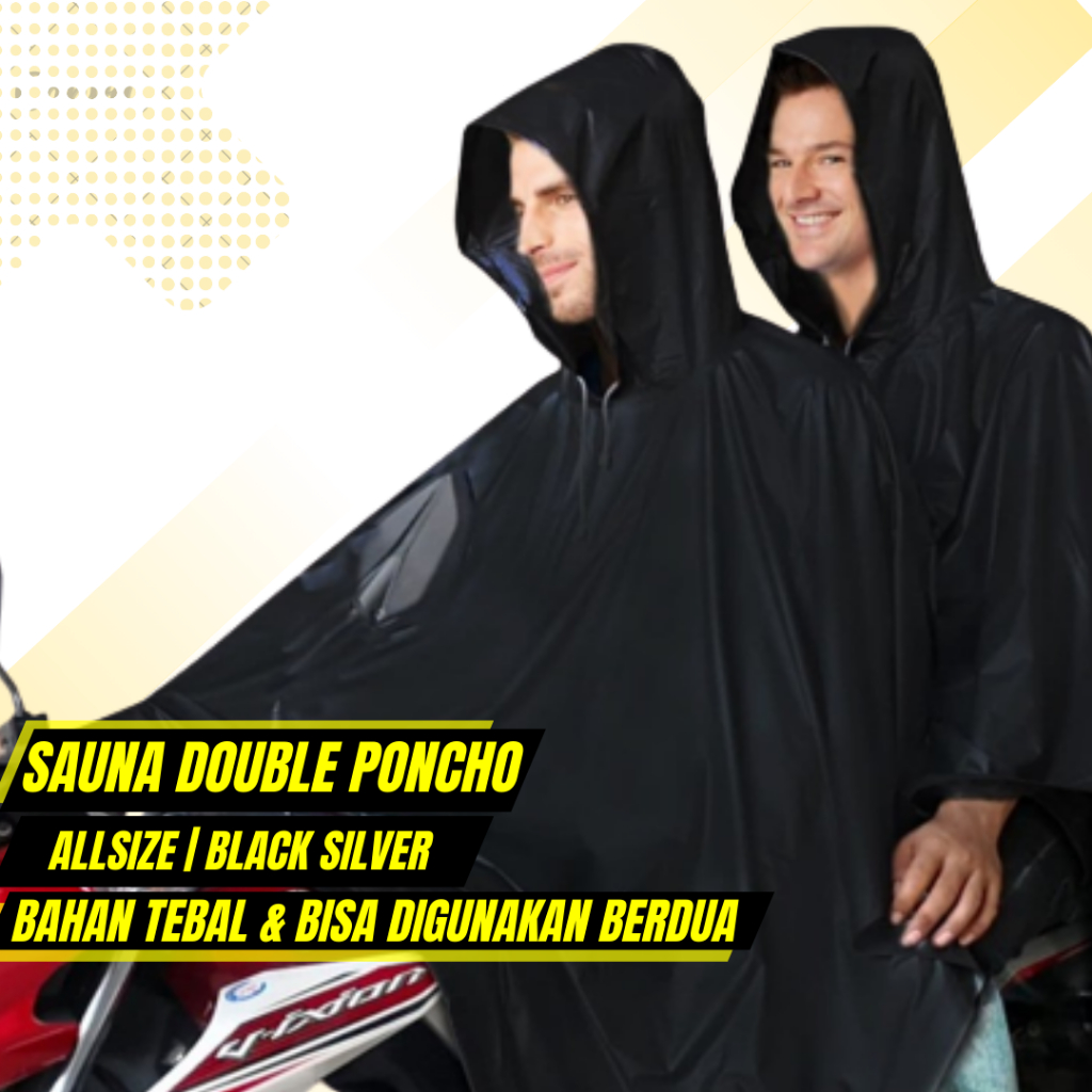 Jual OMG Double Poncho Pasangan 2 Kepala 2in1 Praktis Jas Hujan ...