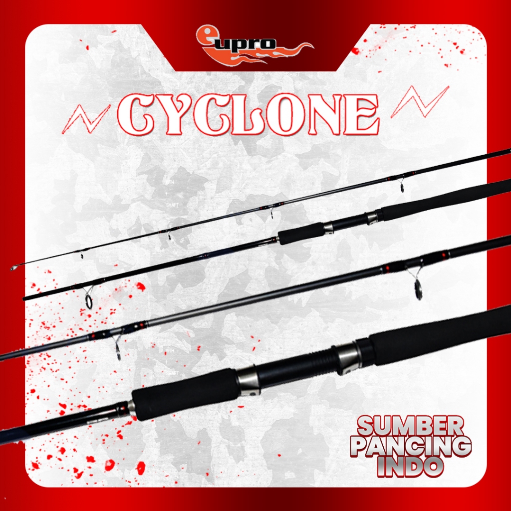 Jual EUPRO Joran Pancing Spinning CYCLONE Sambung 2 180CM - 360CM Cocok Untuk Galatama Pasiran ...