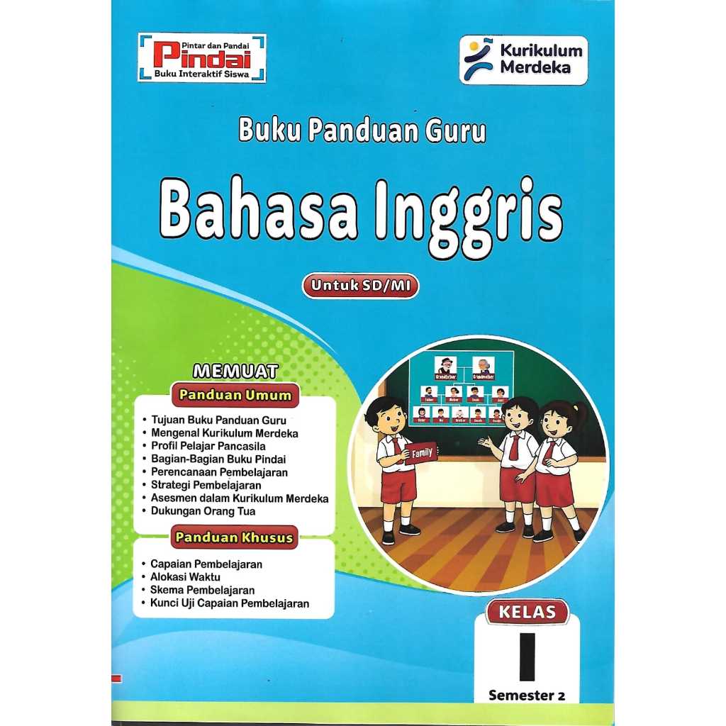 Jual Buku Panduan Guru Bahasa Inggris Kelas 1 SD/MI Semester 2 Kurikulum Merdeka | Shopee Indonesia
