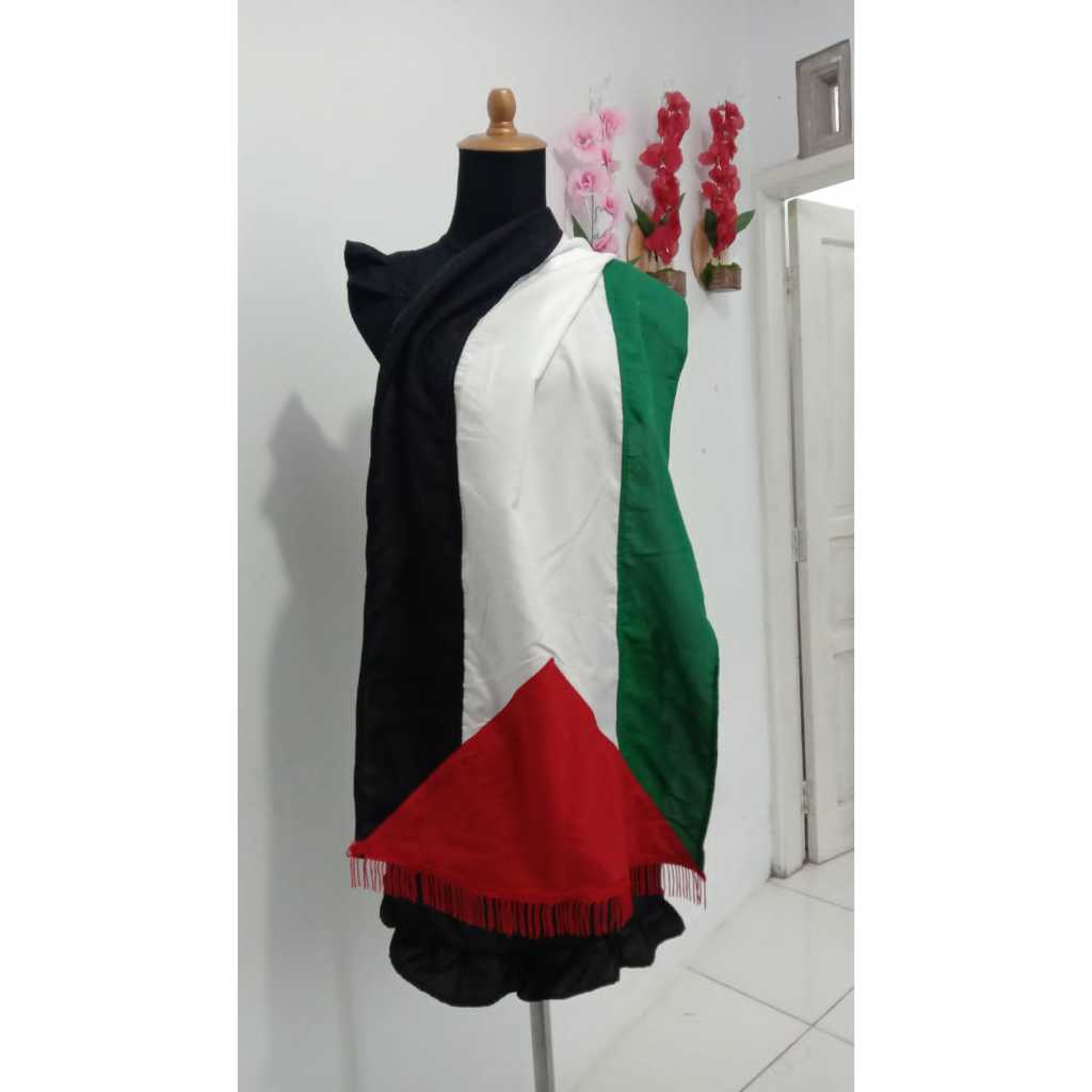 Jual Syal palestine ukuran 125cm x 50cm slayer palestina sorban ...