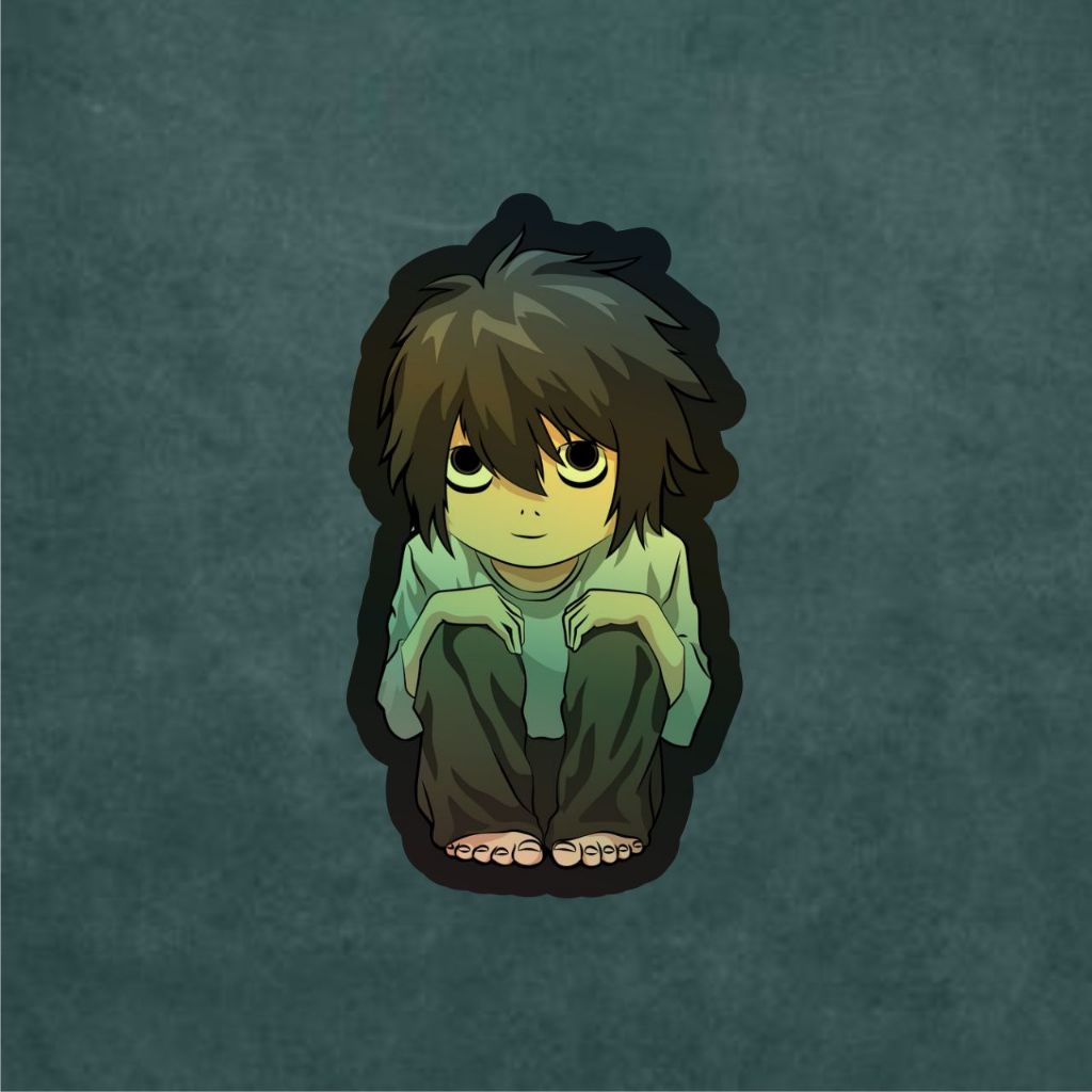 Jual Stiker Anime Hologram L Death Note Case Hp dan Laptop 7 Cm ...