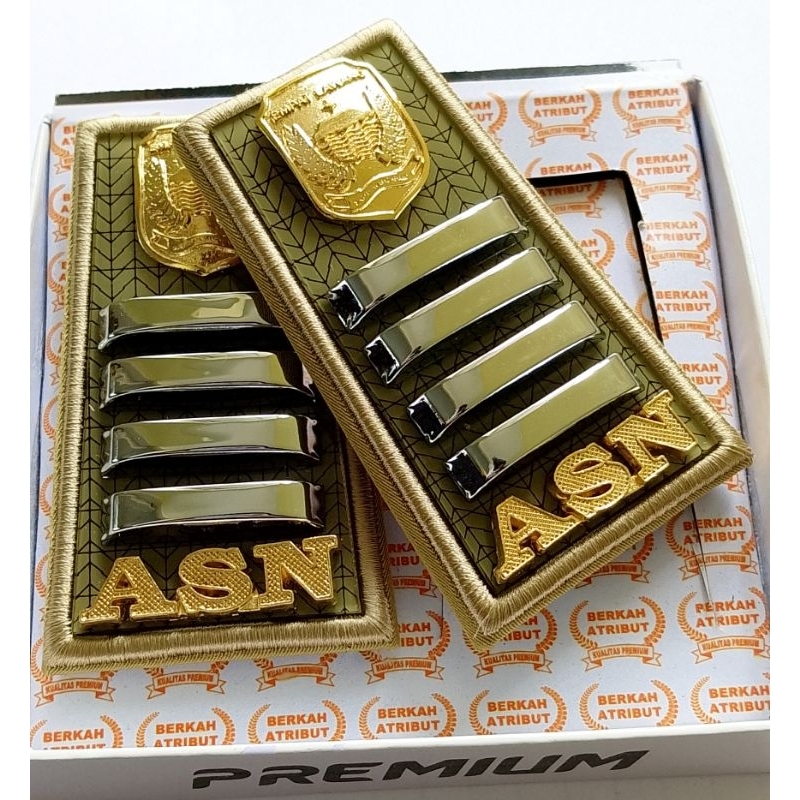 Jual Pangkat Pdh Asn Empat Lawang 2D Balok Kain Akrilik | Shopee Indonesia