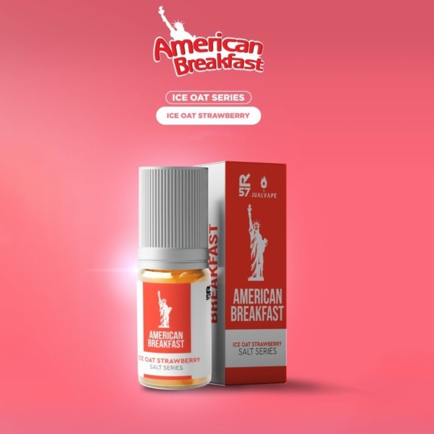 Jual R57 American Breakfast Ice Oat Strawberry Saltnic 30ML | Shopee ...