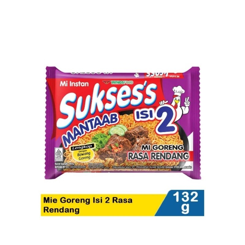 Jual Sukses's Mie Goreng Isi 2 Rendang 132G | Shopee Indonesia