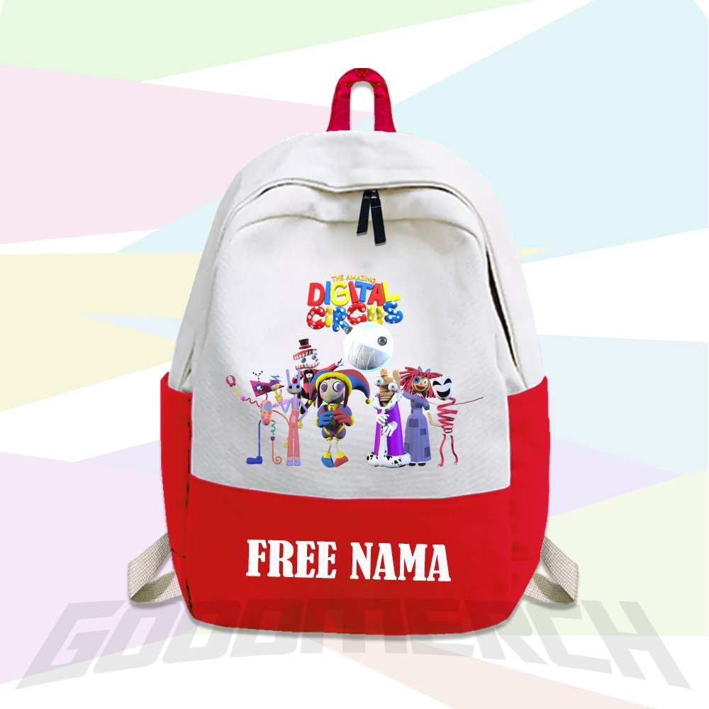 Jual TAS RANSEL ANAK THE AMAZING DIGITAL CIRCUS / FREE CETAK NAMA ...