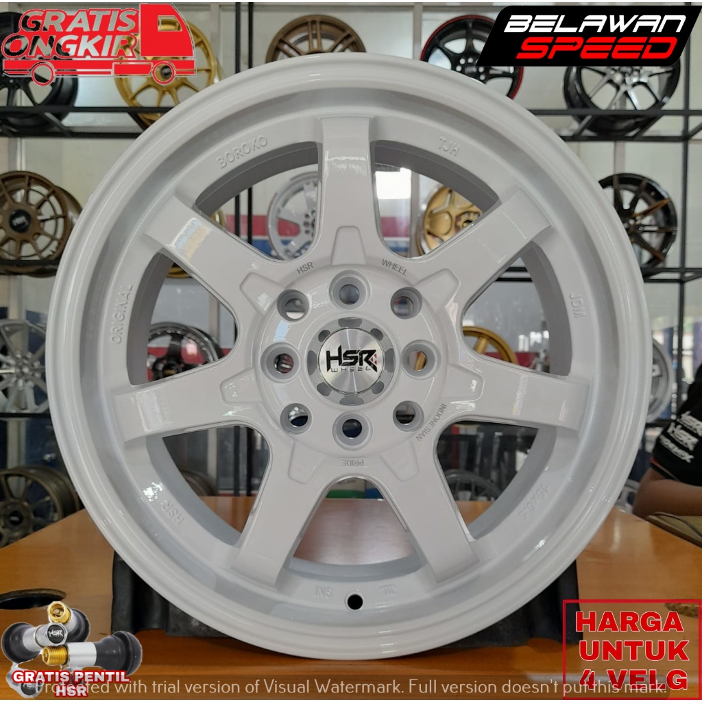 Jual PELEK MOBIL RACING VELG MODIFIKASI RING 15 R15 HSR BOROKO TJH PCD 4X100/114,3 UNTUK BRIO ...