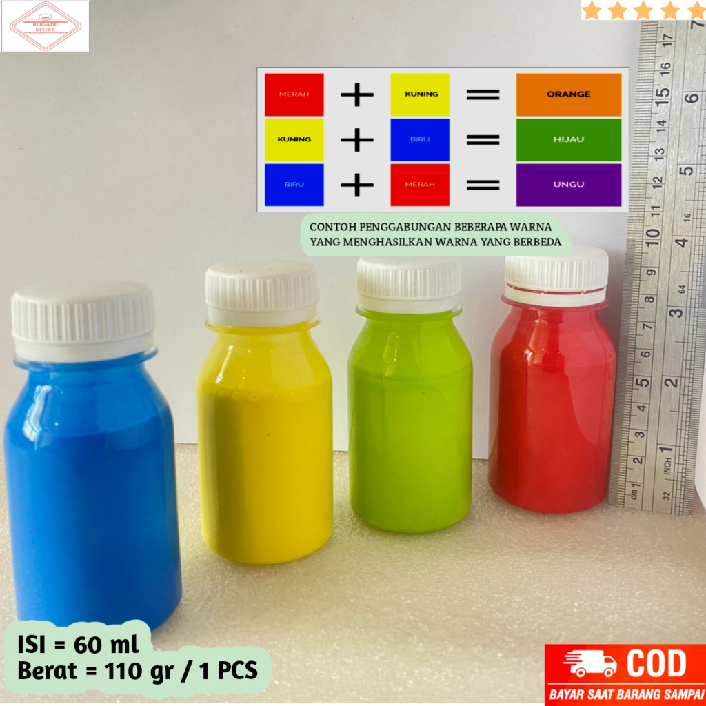 Jual Cat Air Lukis / Cat Sterofoam / Cat Lukis Gypsum / Isi 60ml / R O ...